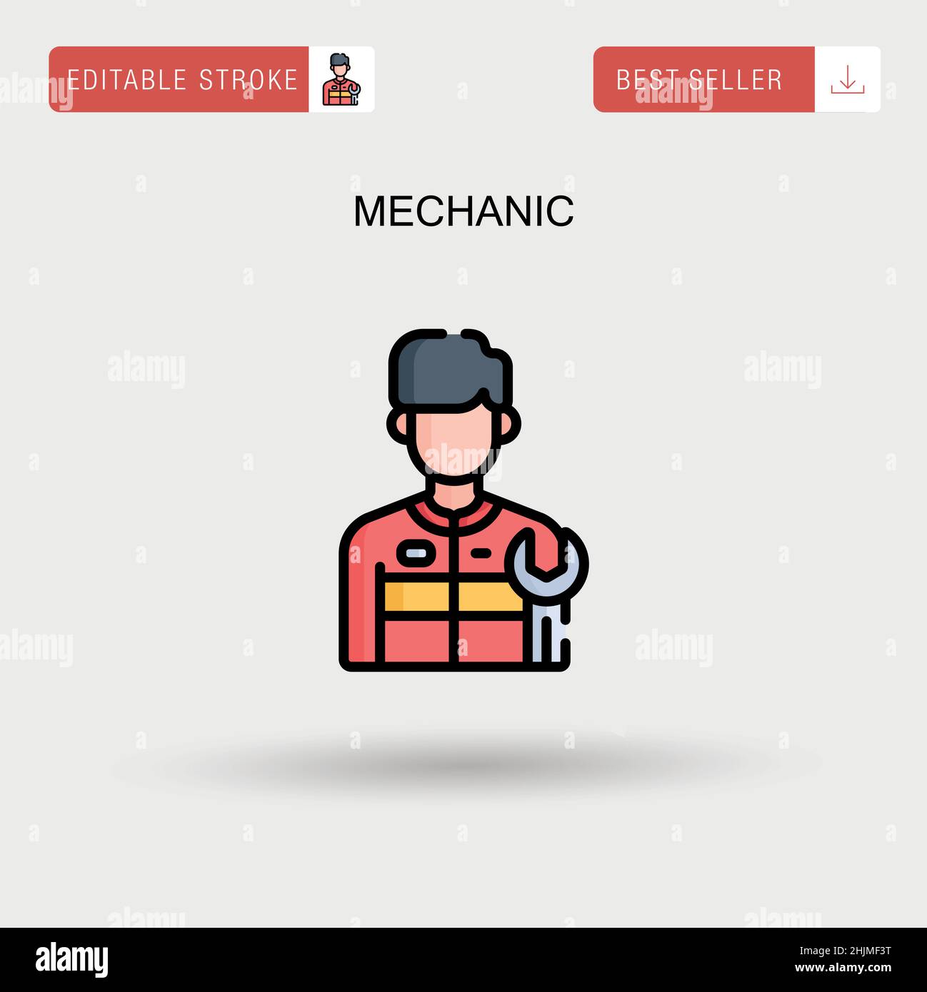 Mechanic checking car engine Stock Vector Images - Alamy