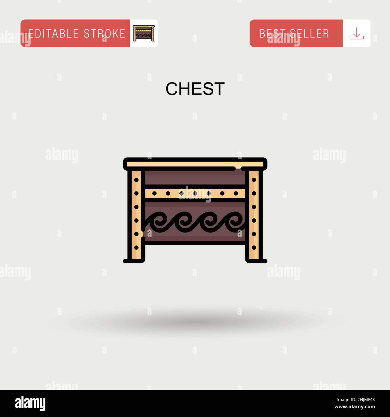 Open wooden chest light Stock Vector Images - Alamy