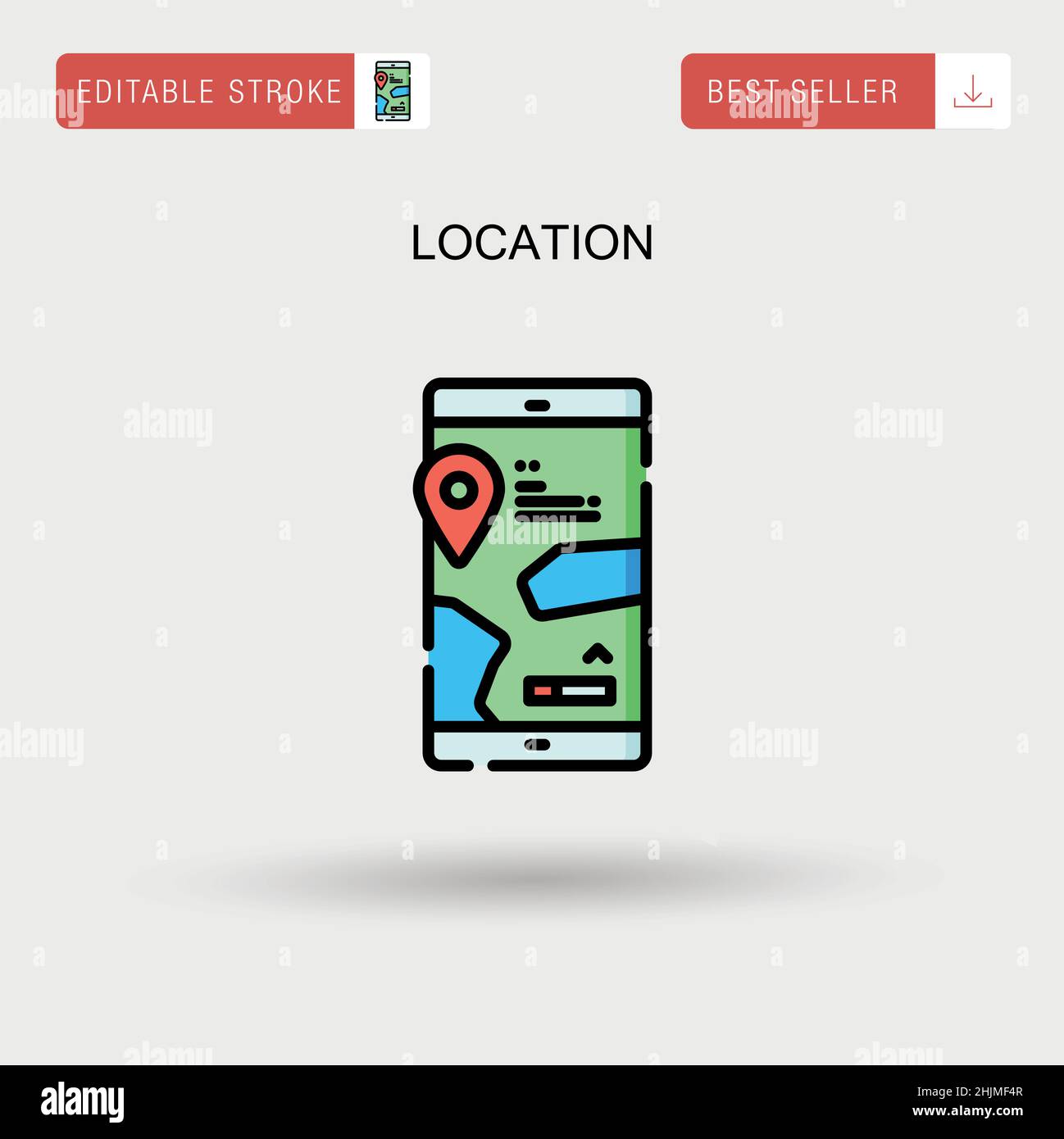 Location Simple vector icon Stock Vector Image & Art - Alamy