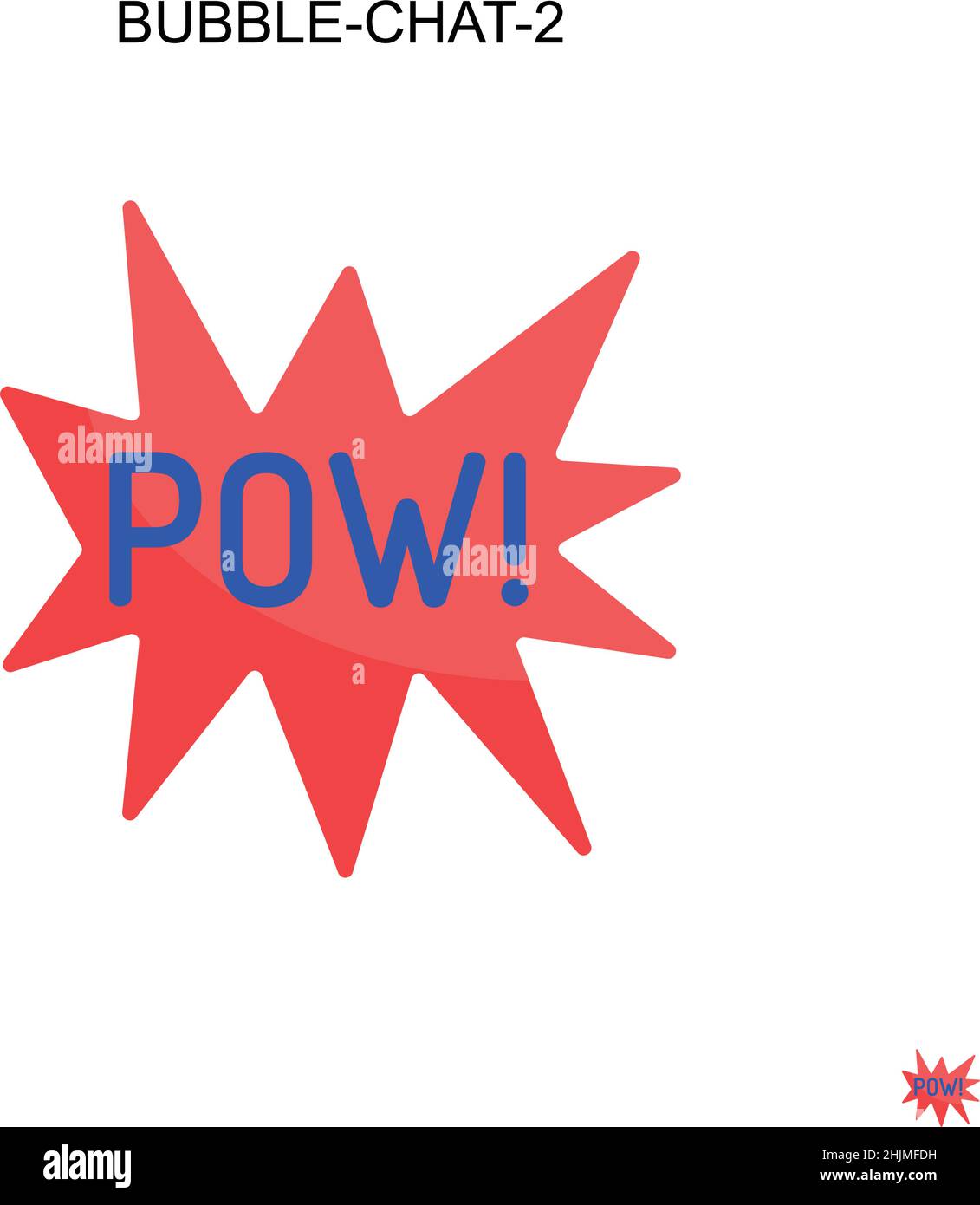 Bubble-chat-2 Simple vector icon. Illustration symbol design template ...