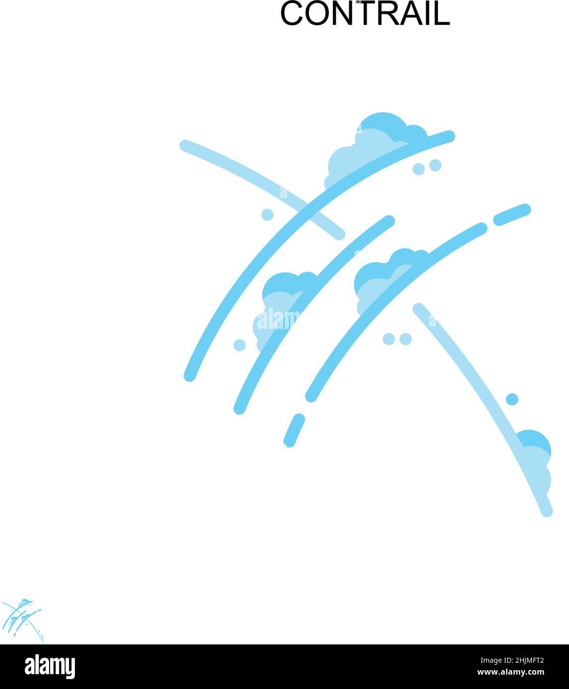 Aircraft vapour trail Stock Vector Images - Alamy