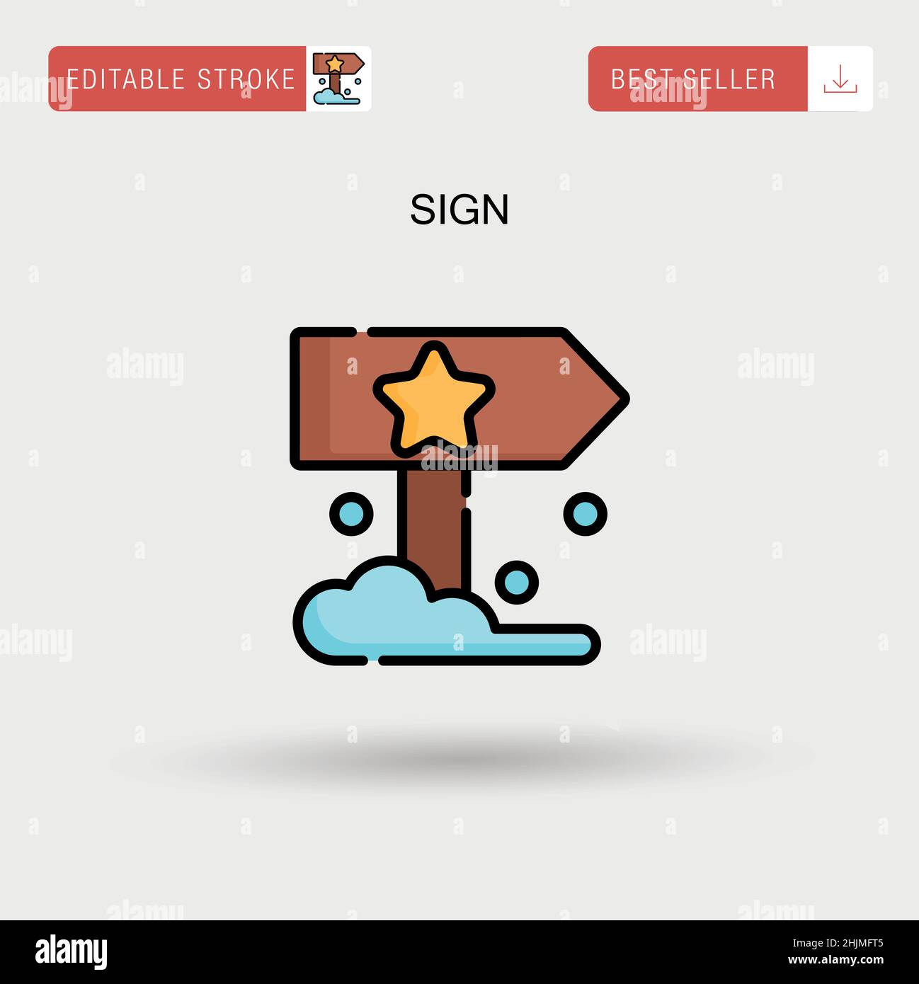 Simple illustration car billboard hi-res stock photography and images ...