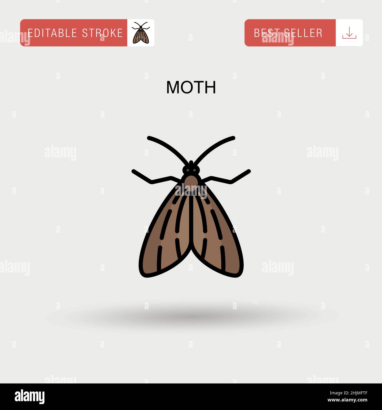 Moths up close Stock Vector Images - Alamy