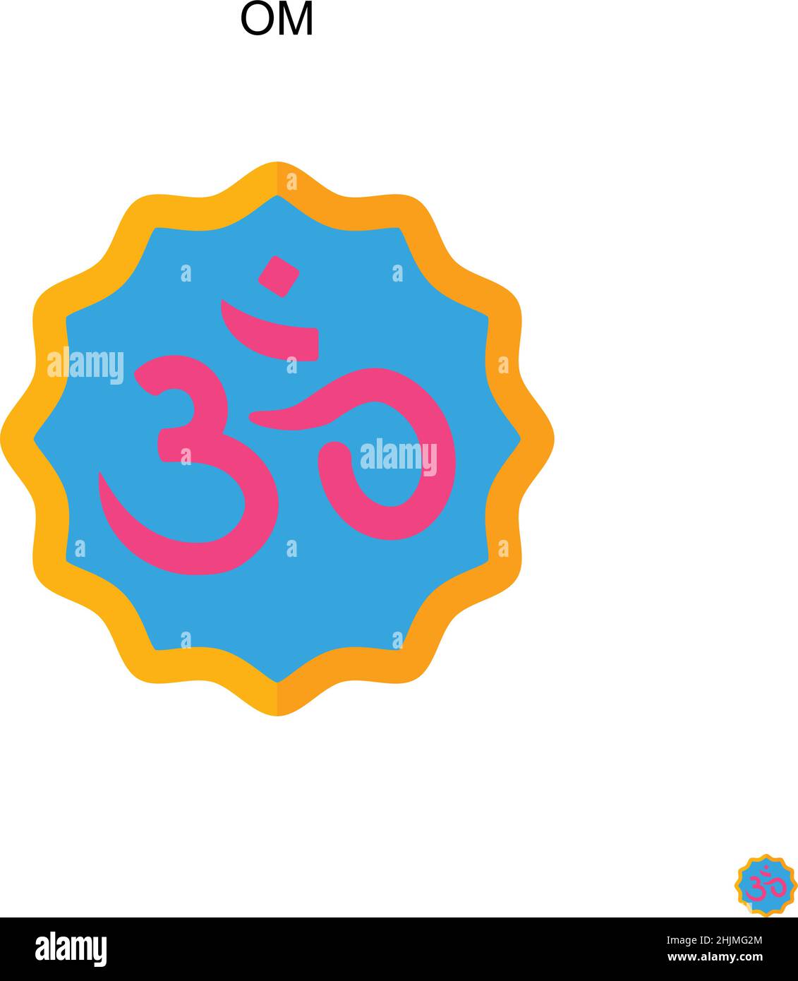 Om Simple vector icon. Illustration symbol design template for web ...