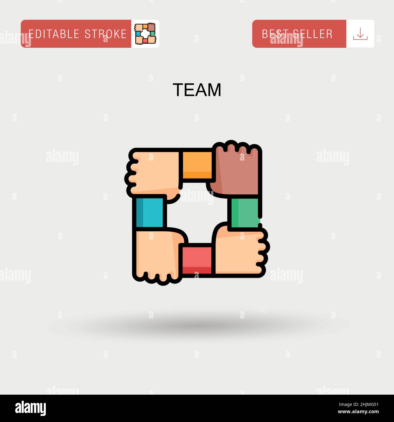 Team Simple vector icon Stock Vector Image & Art - Alamy