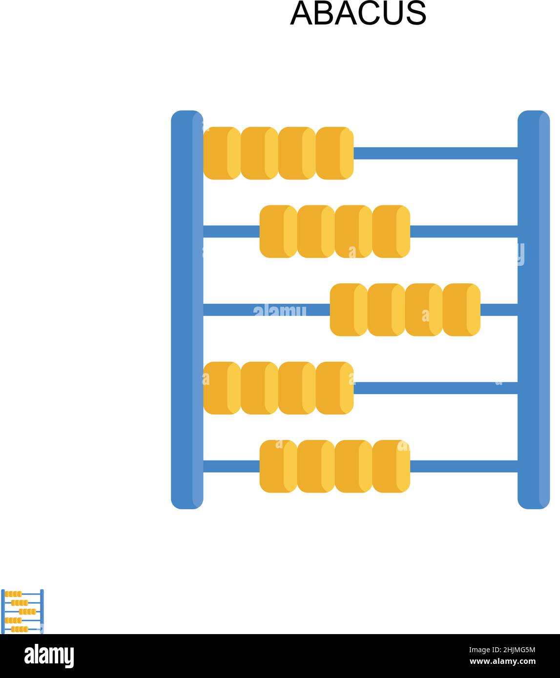Abacus Simple vector icon. Illustration symbol design template for web ...