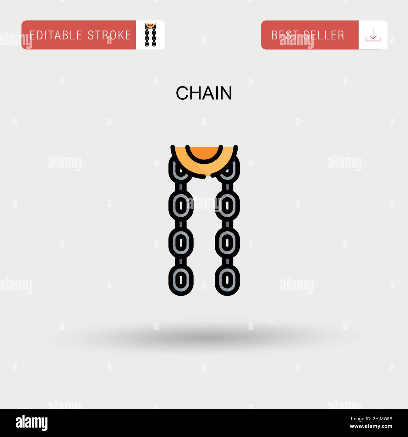Chain Simple vector icon Stock Vector Image & Art - Alamy