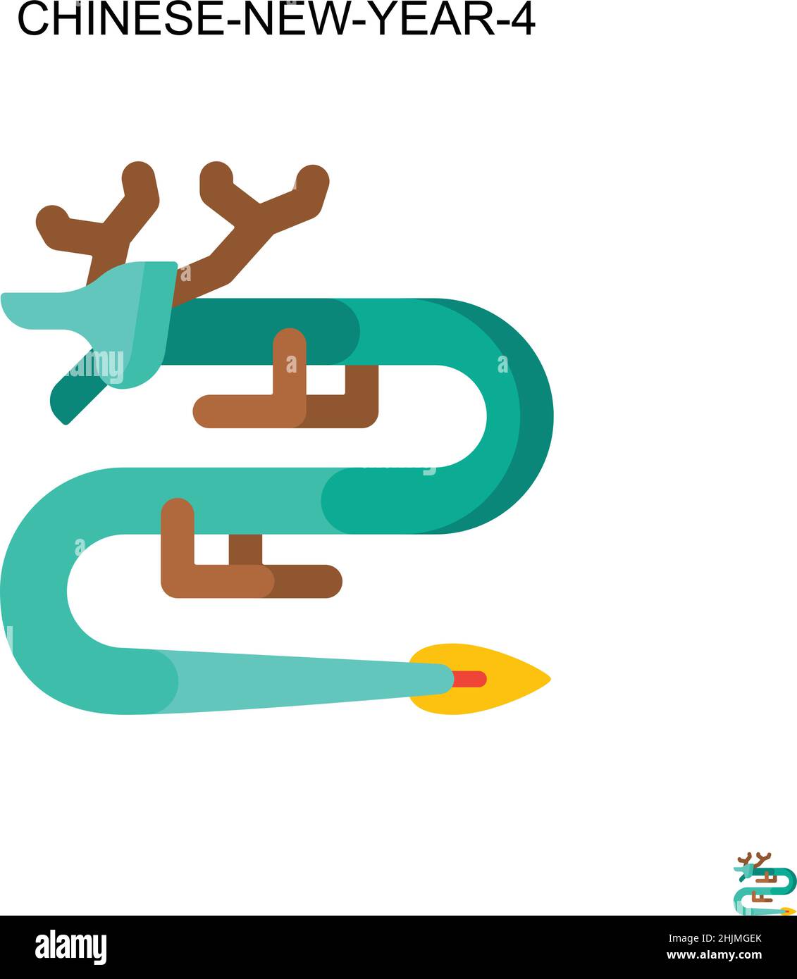 Chinese-new-year-4 Simple vector icon. Illustration symbol design ...