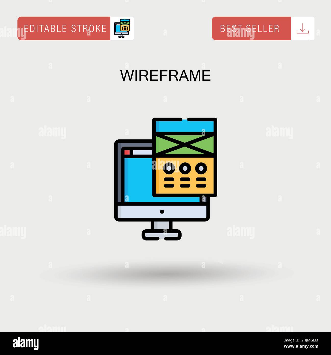 Website wireframe hi-res stock photography and images - Alamy