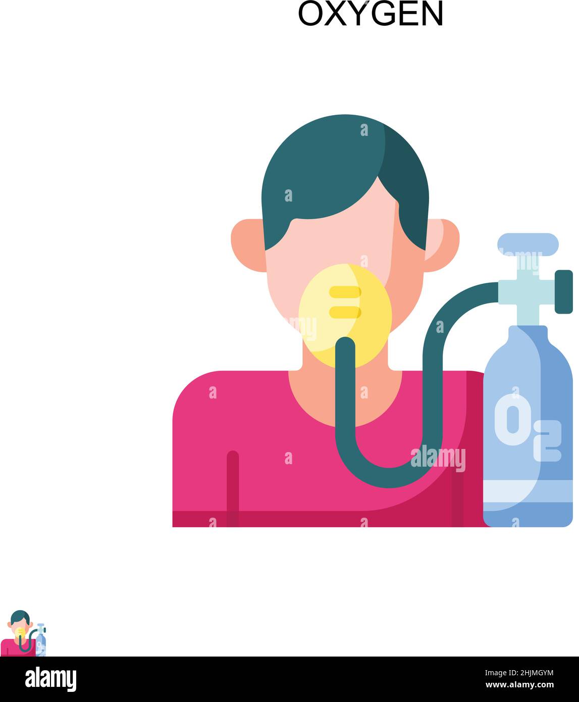 Oxygen Simple vector icon. Illustration symbol design template for web ...