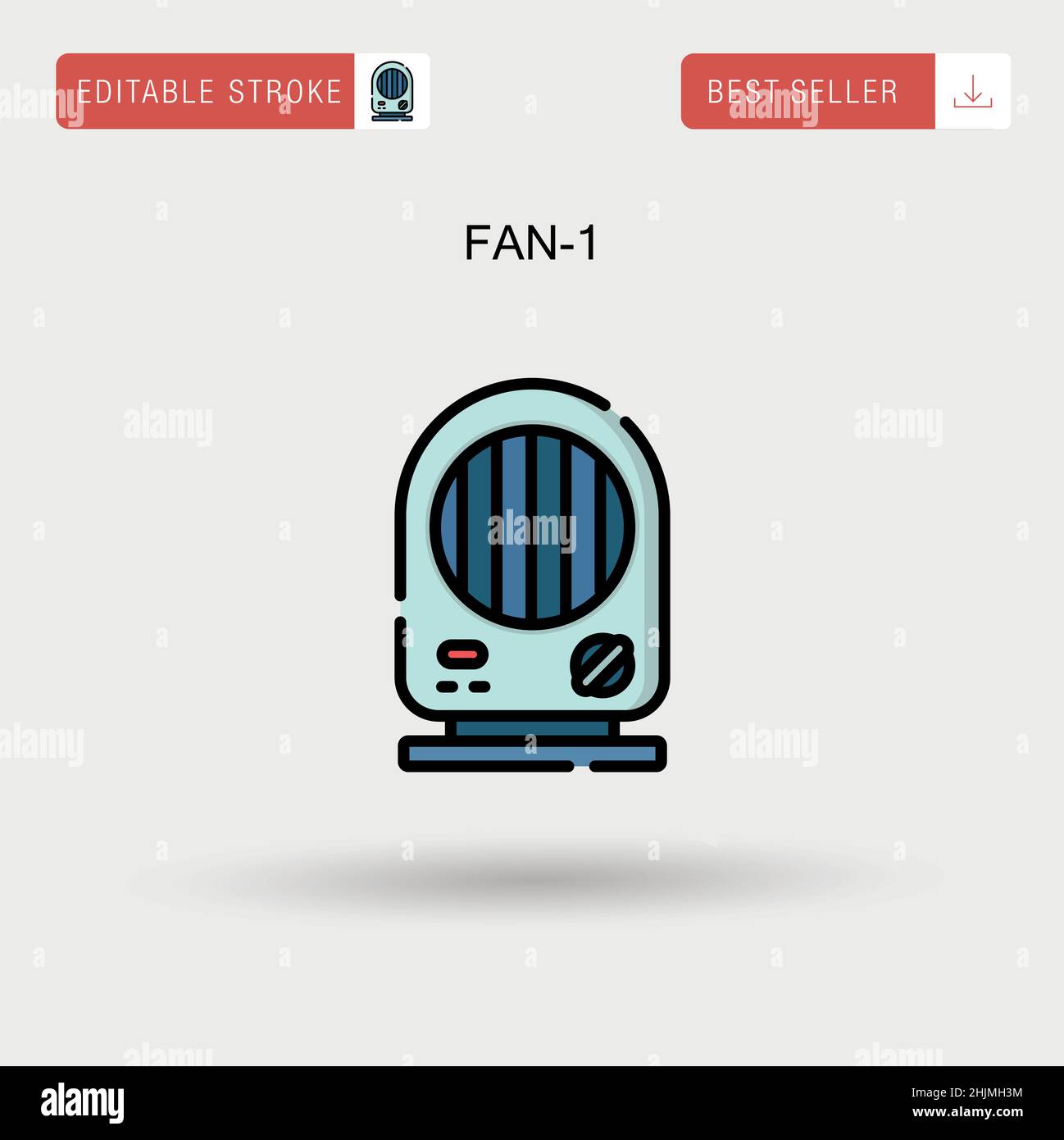 Fan icon simple style Stock Vector Images - Alamy