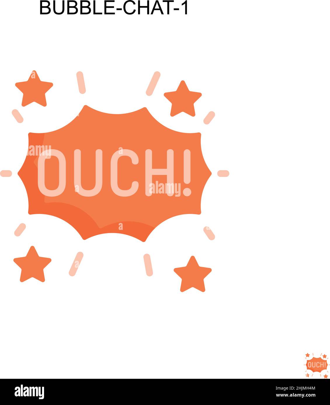 Bubble-chat-1 Simple vector icon. Illustration symbol design template ...