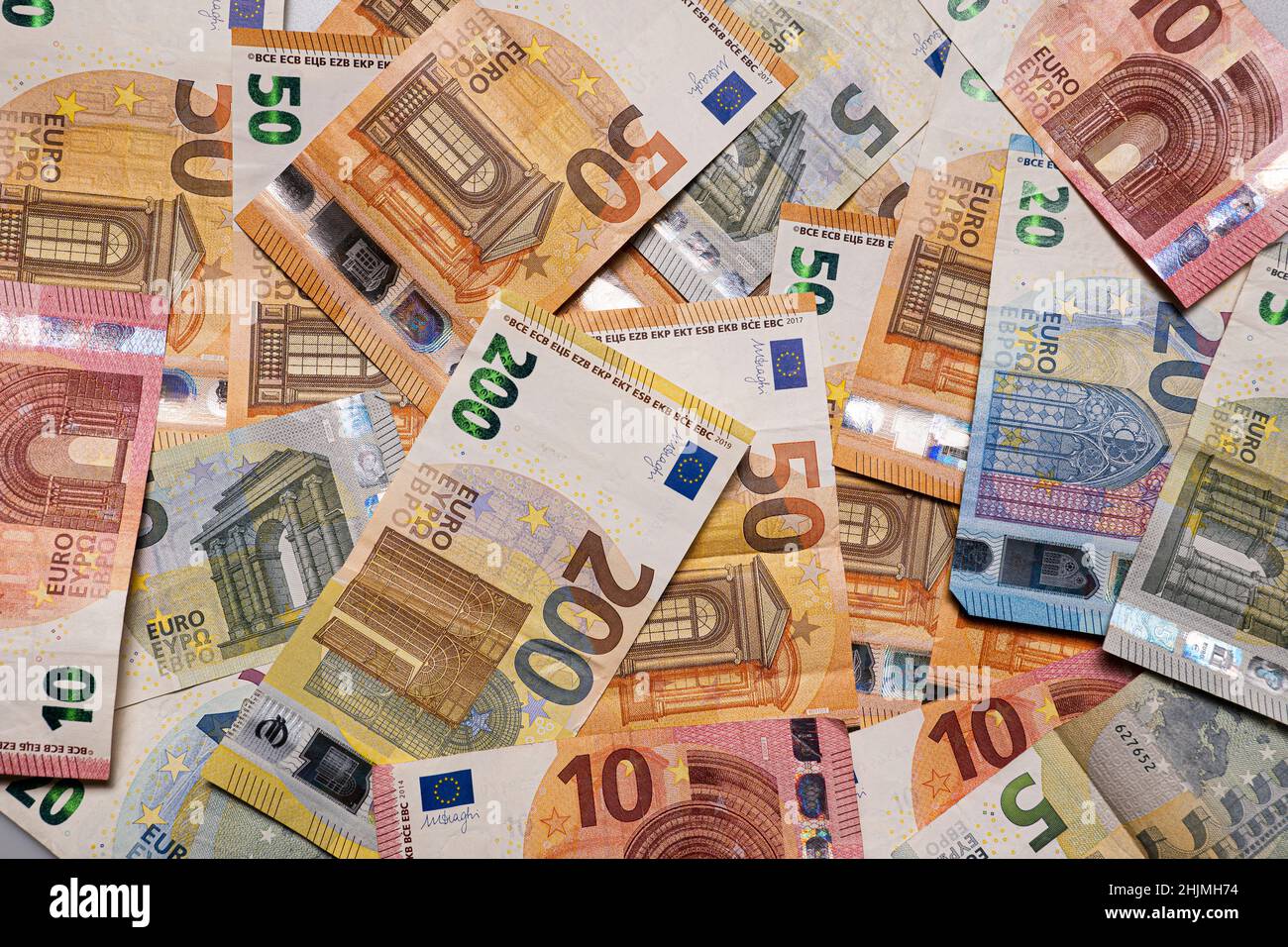 European banknotes as a background Stock Photo - Alamy