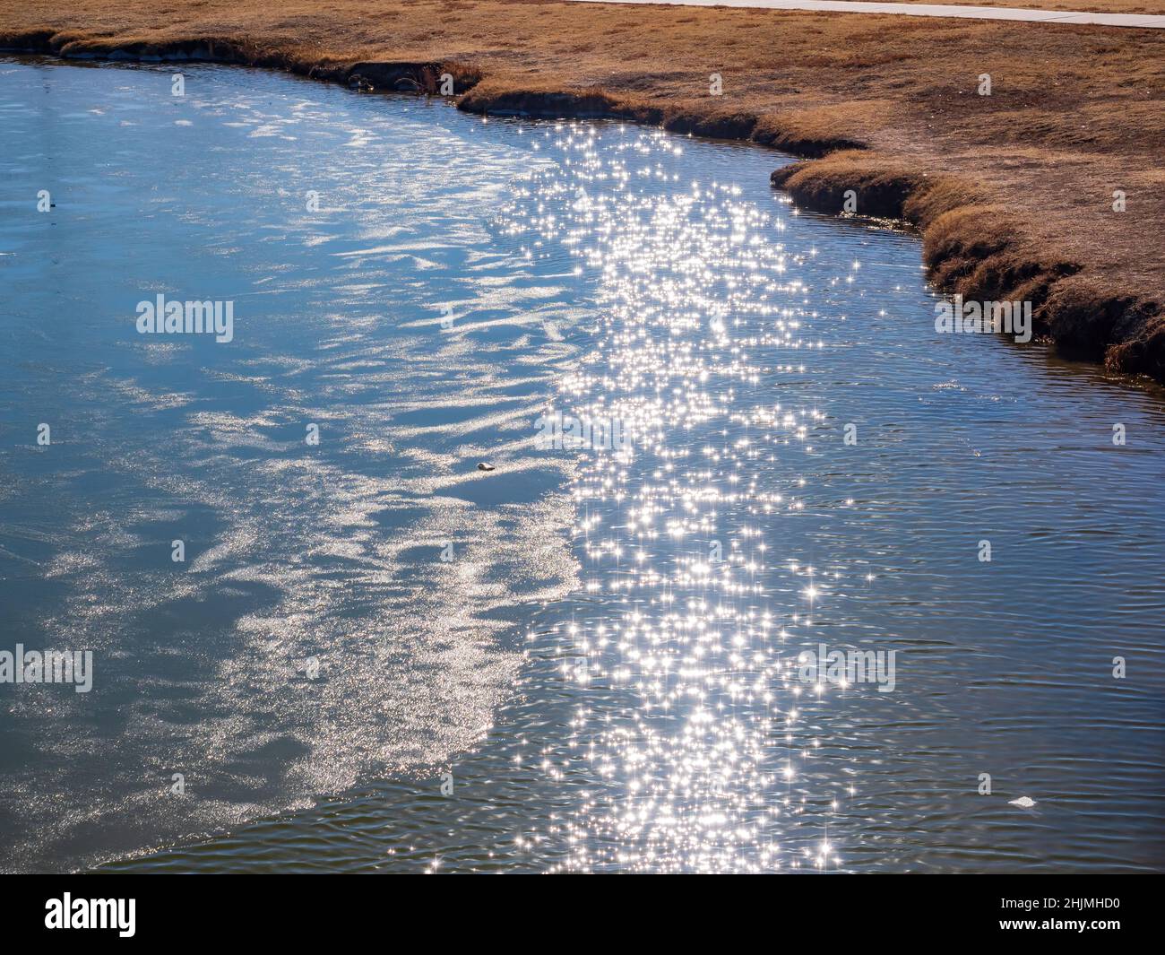 Sunny view of the landscape in Route 66 Park at Oklahoma Stock Photo ...