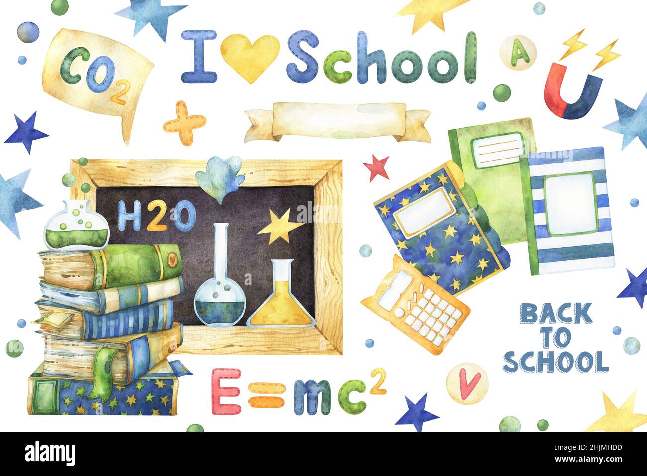 I Love School Clipart