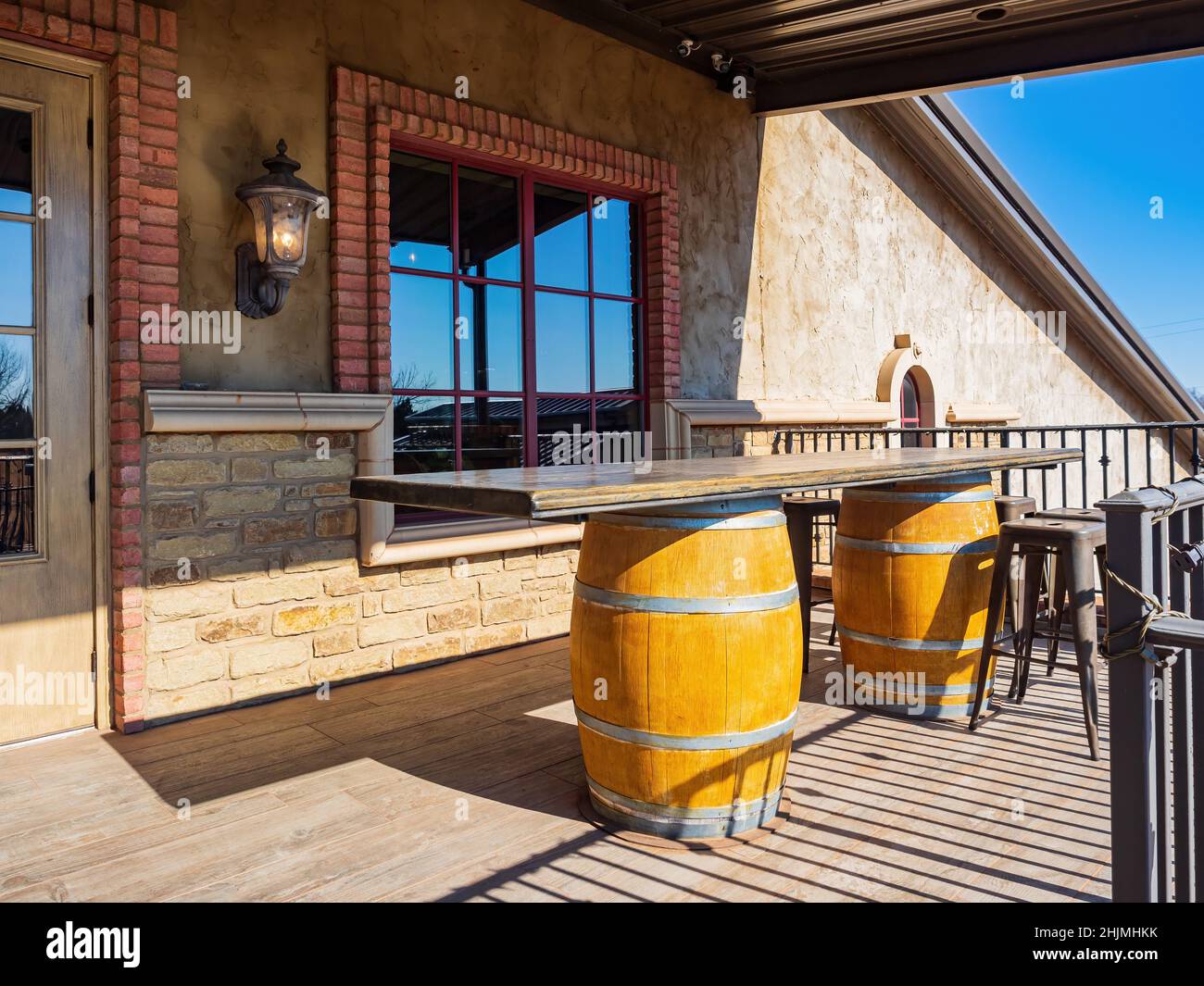 Sunny view of a winery at Edmond, Oklahoma Stock Photo - Alamy
