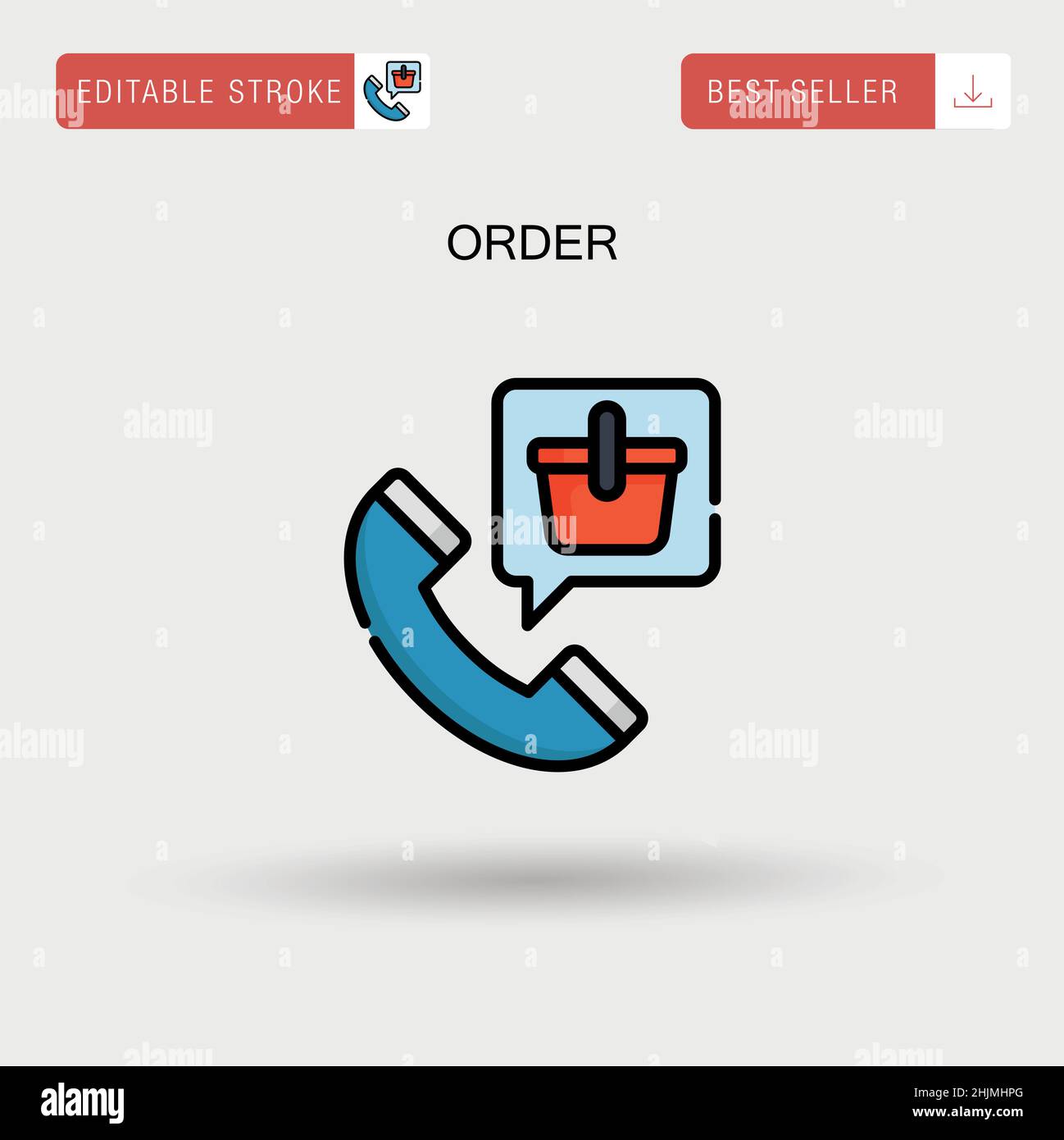 Order Simple vector icon Stock Vector Image & Art - Alamy