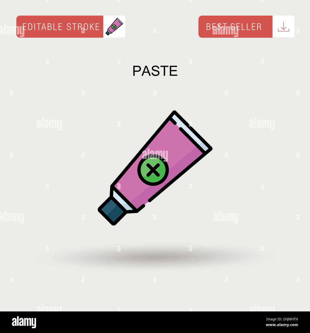 Paste Simple vector icon Stock Vector Image & Art - Alamy