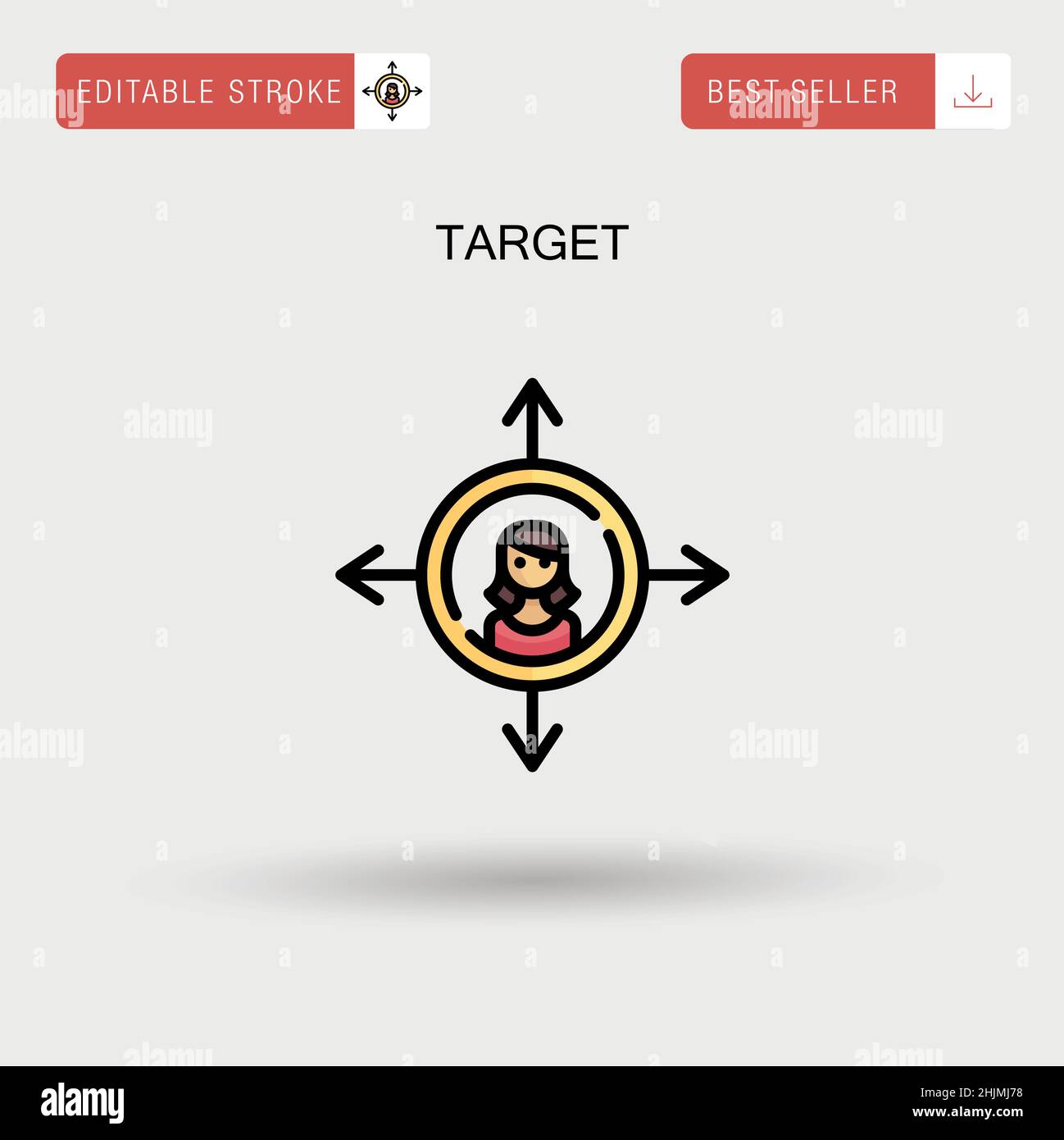 Target Simple vector icon Stock Vector Image & Art - Alamy