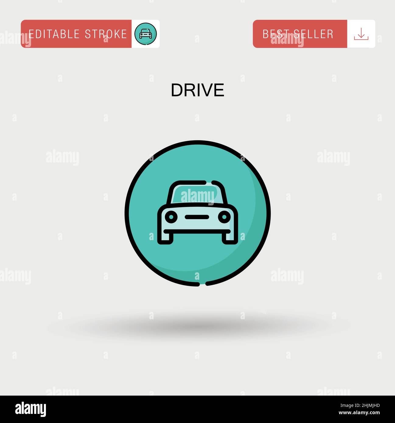 Young happy driver woman Stock Vector Images - Alamy