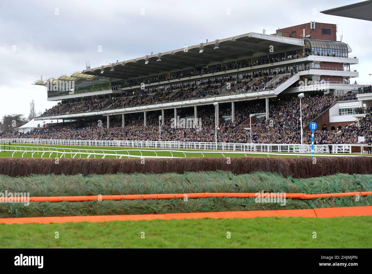 Racing at Cheltenham Racecourse, Prestbury Park on Festival Trials Day ...