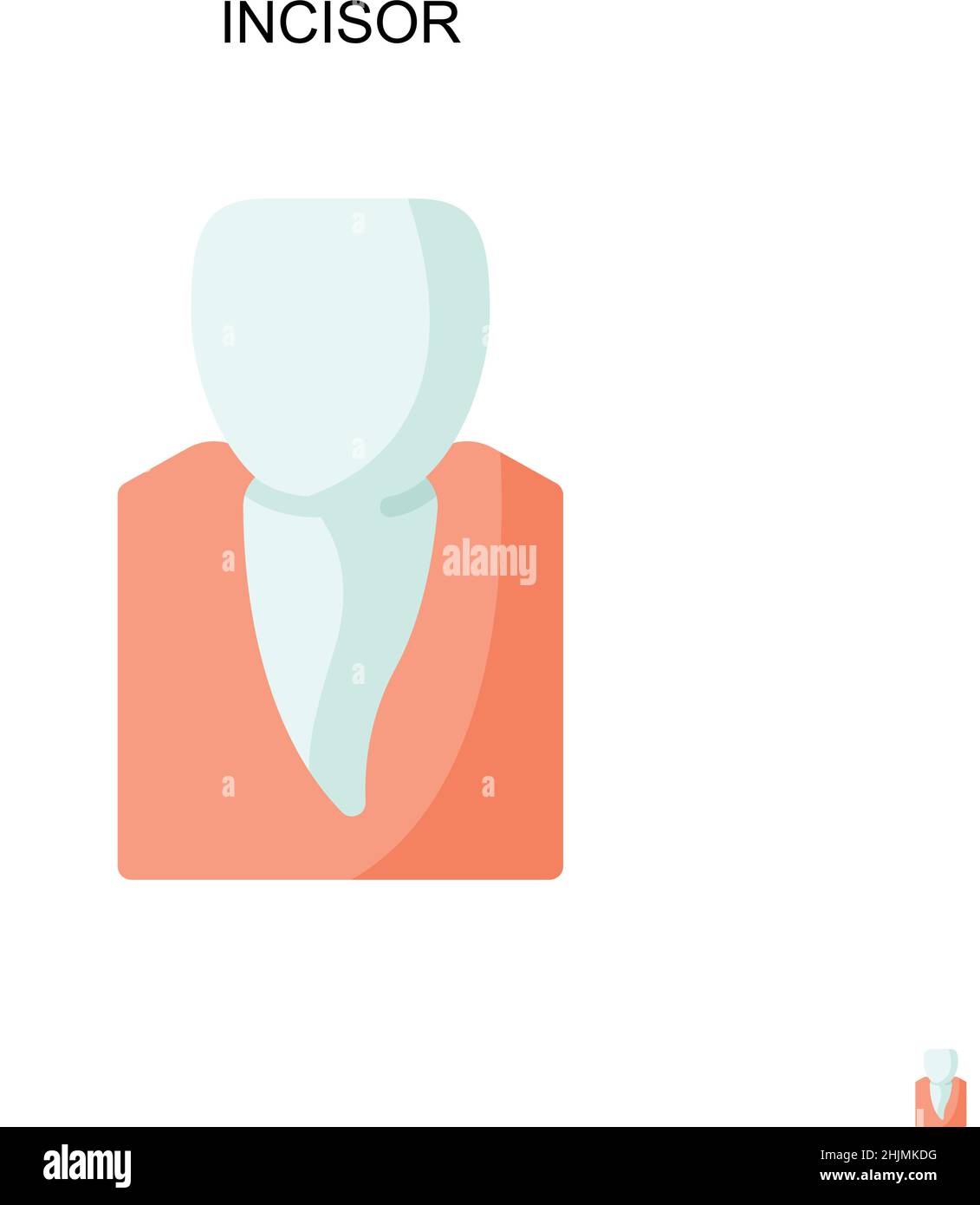 Incisor Simple vector icon. Illustration symbol design template for web mobile UI element Stock ...