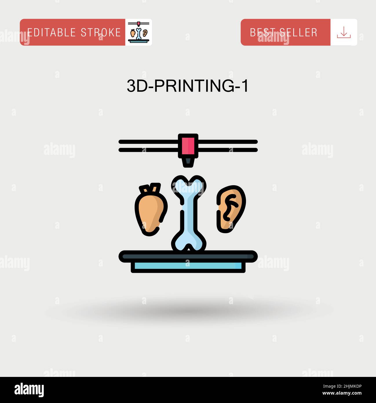 Industrial 3d printer printing Stock Vector Images - Alamy