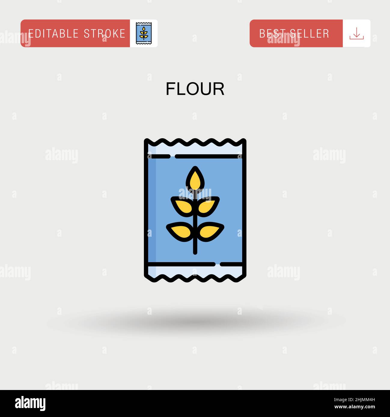 Flour icon hi-res stock photography and images - Alamy