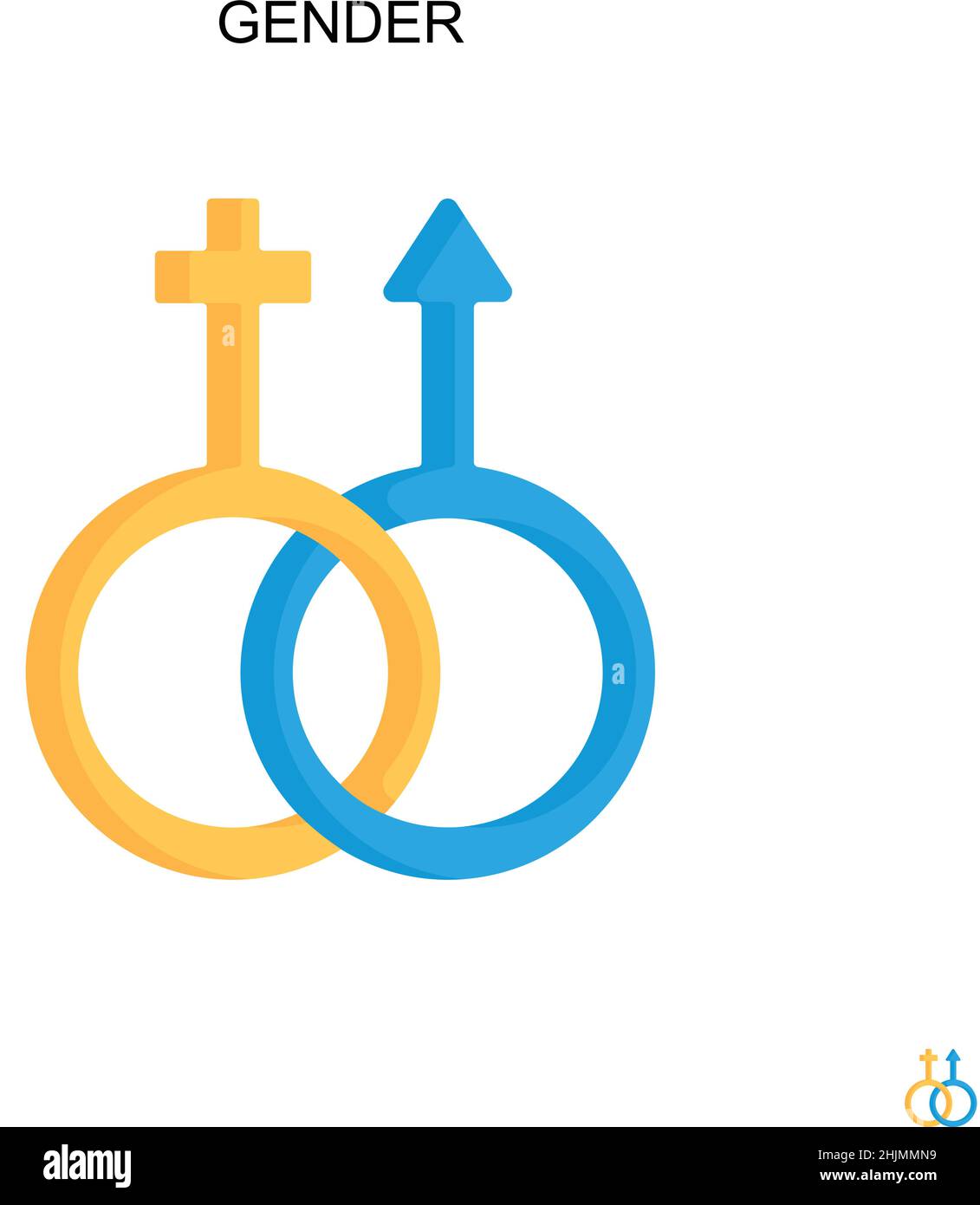 Gender Simple vector icon. Illustration symbol design template for web ...