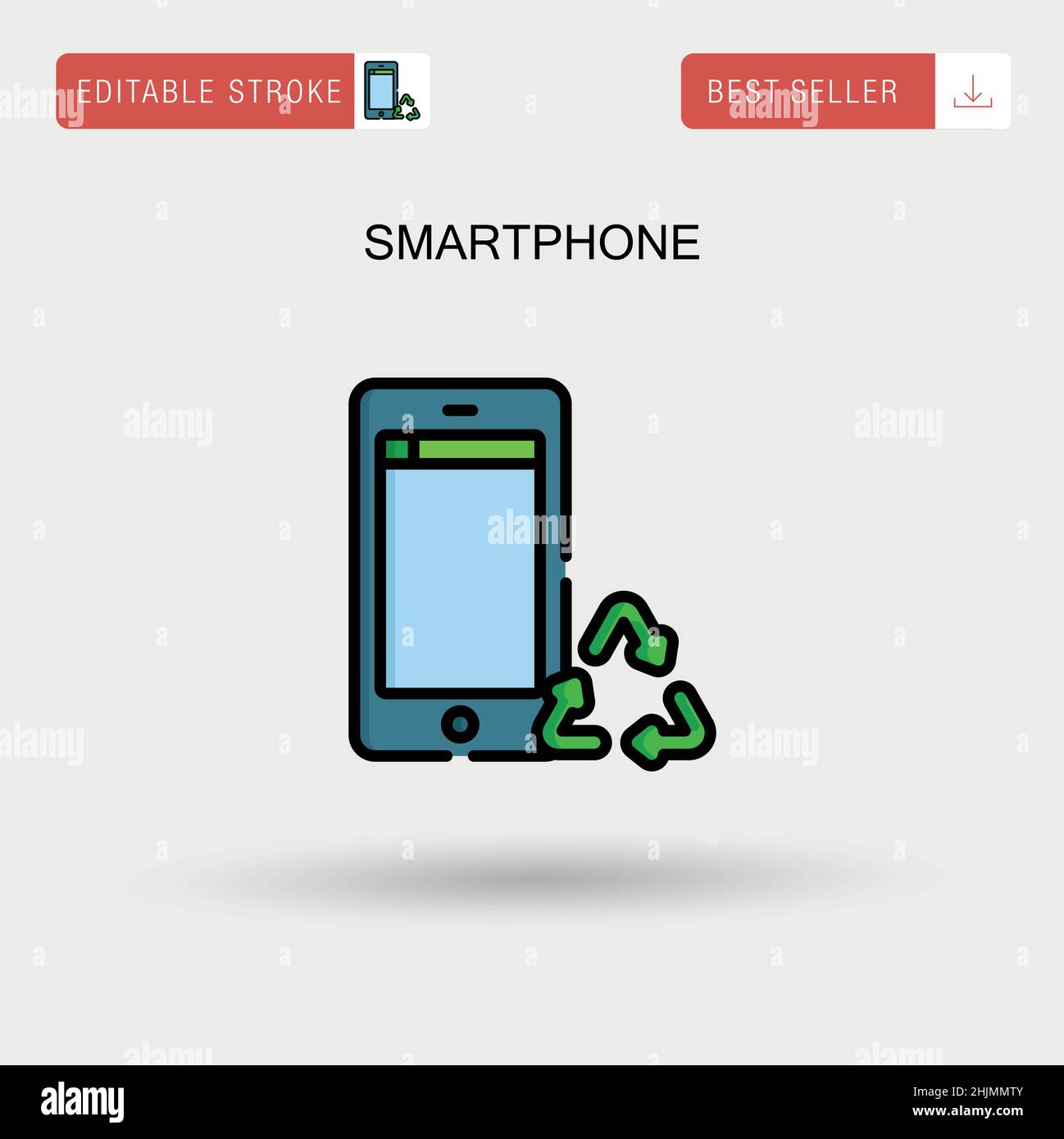 Smartphone Simple vector icon Stock Vector Image & Art - Alamy