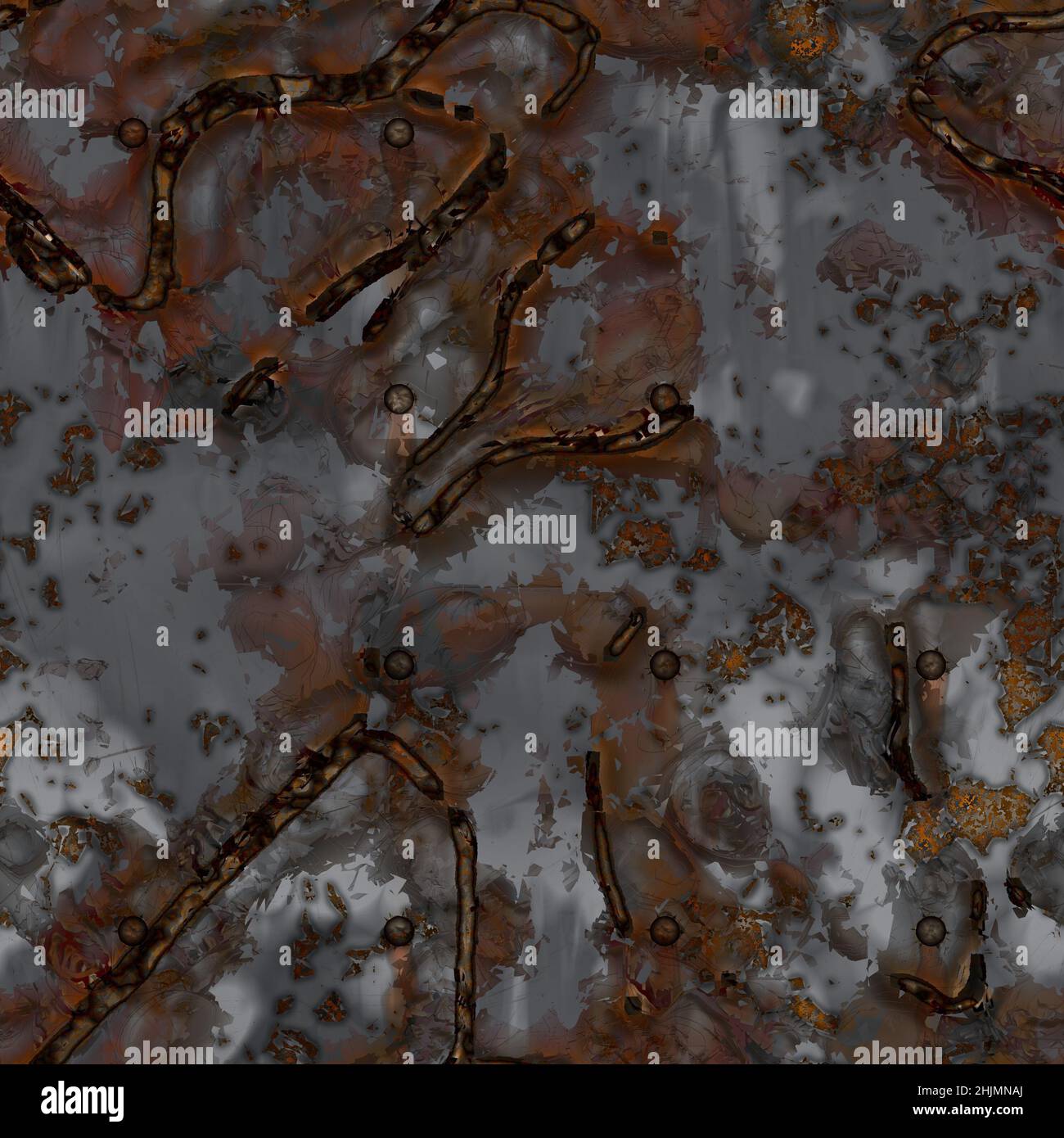 Illustration seamless texture metal rust scratches plate panel Stock ...