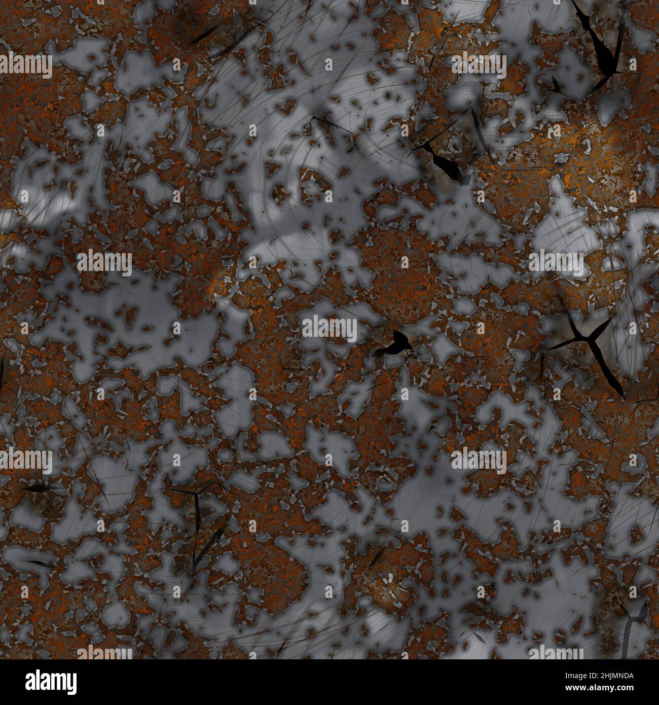 Illustration seamless texture metal rust scratches plate panel Stock ...