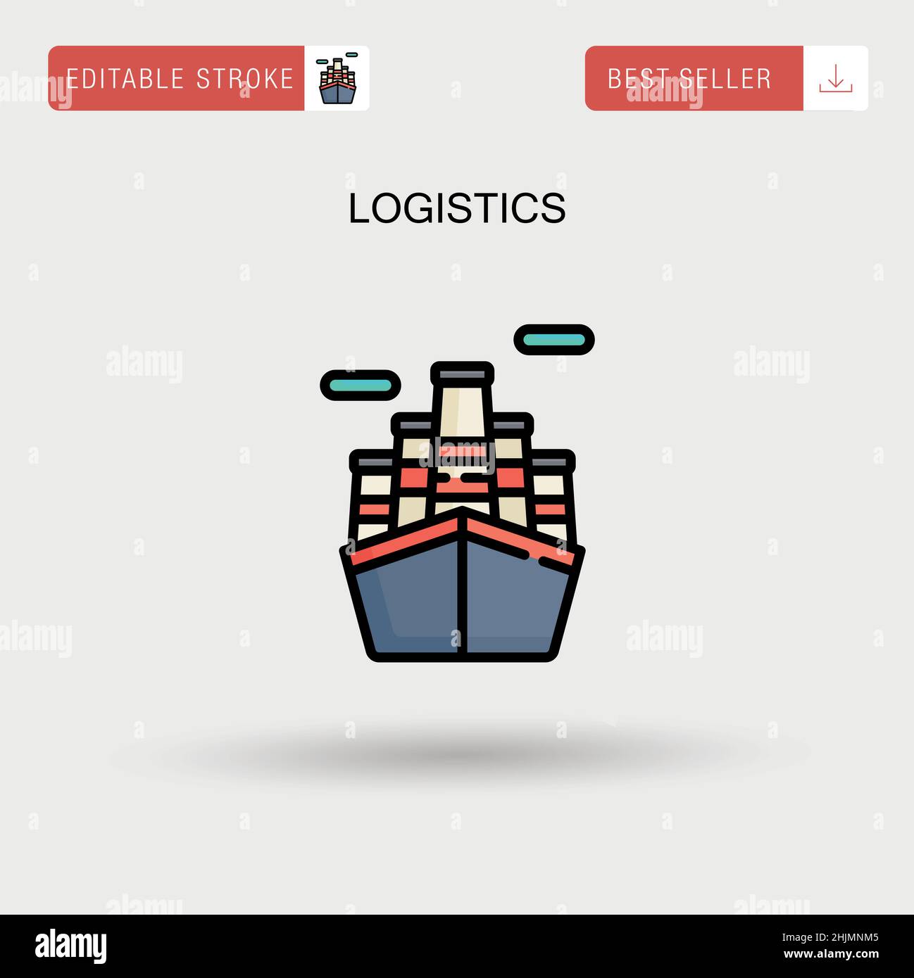 Logistics Simple vector icon Stock Vector Image & Art - Alamy