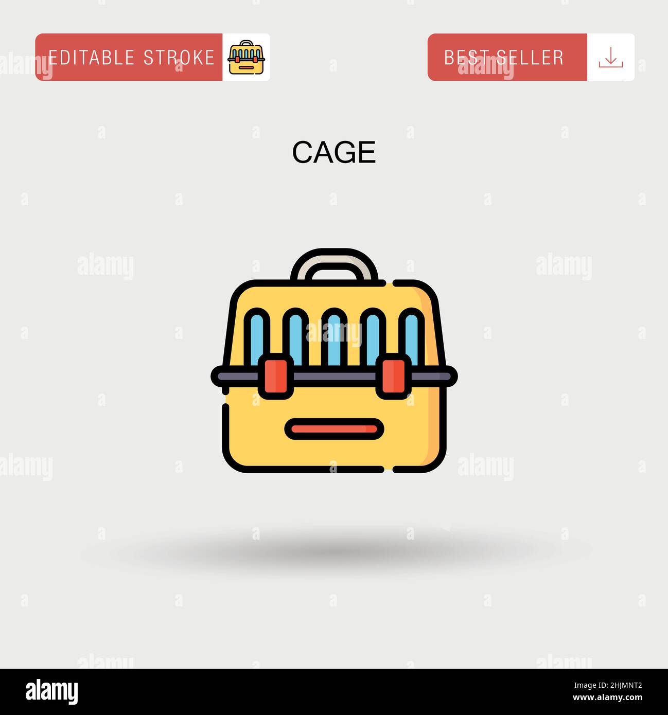 Cage door open Stock Vector Images - Alamy