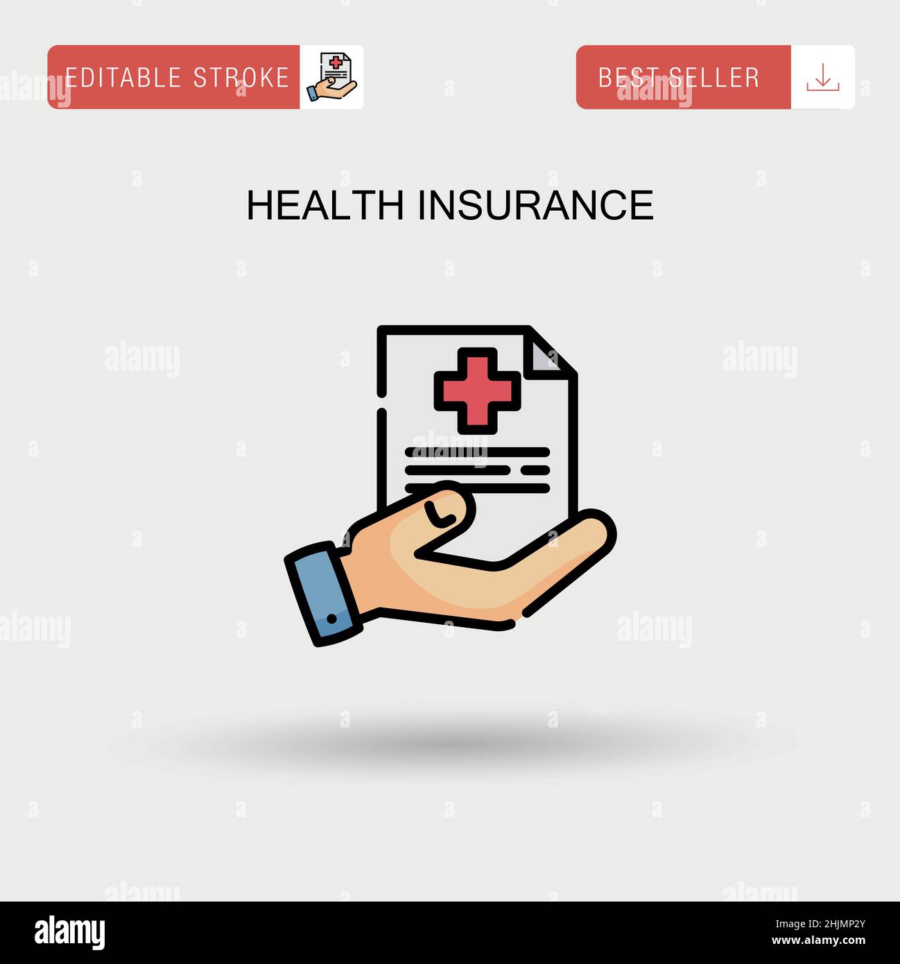 Health insurance Simple vector icon Stock Vector Image & Art - Alamy