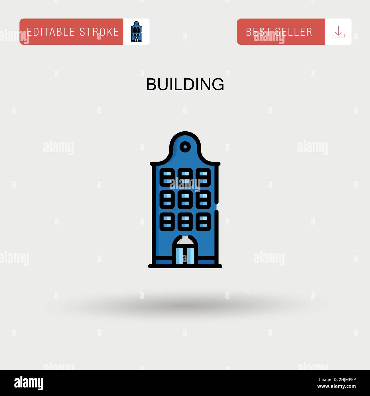 Building Simple vector icon Stock Vector Image & Art - Alamy