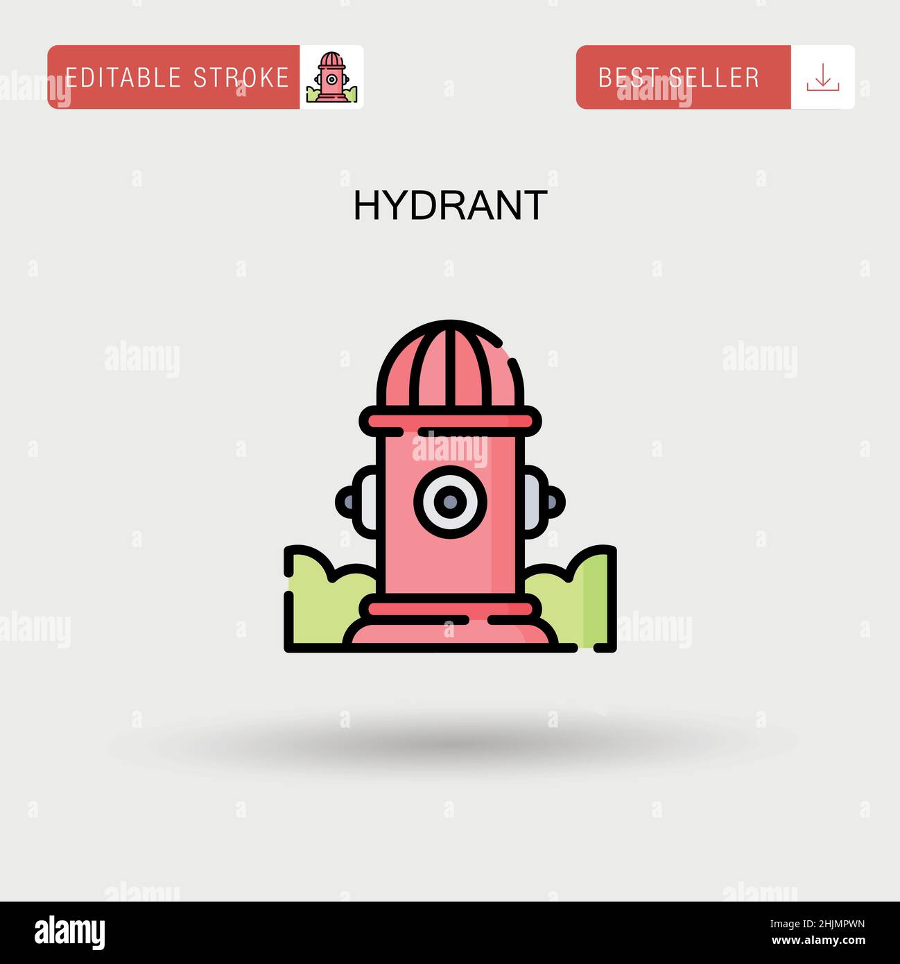 Hydrant Simple vector icon Stock Vector Image & Art - Alamy