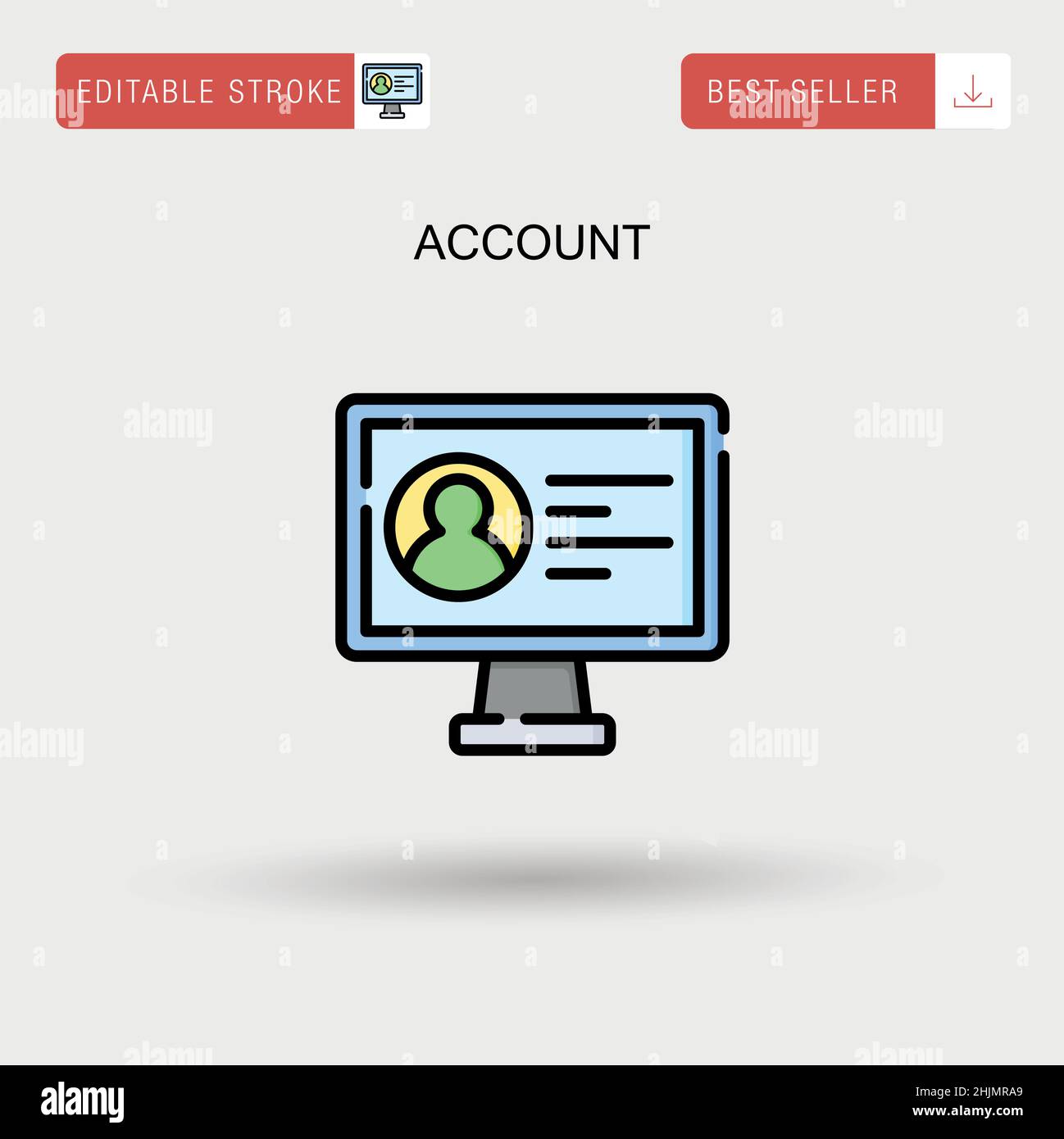Account Simple vector icon Stock Vector Image & Art - Alamy
