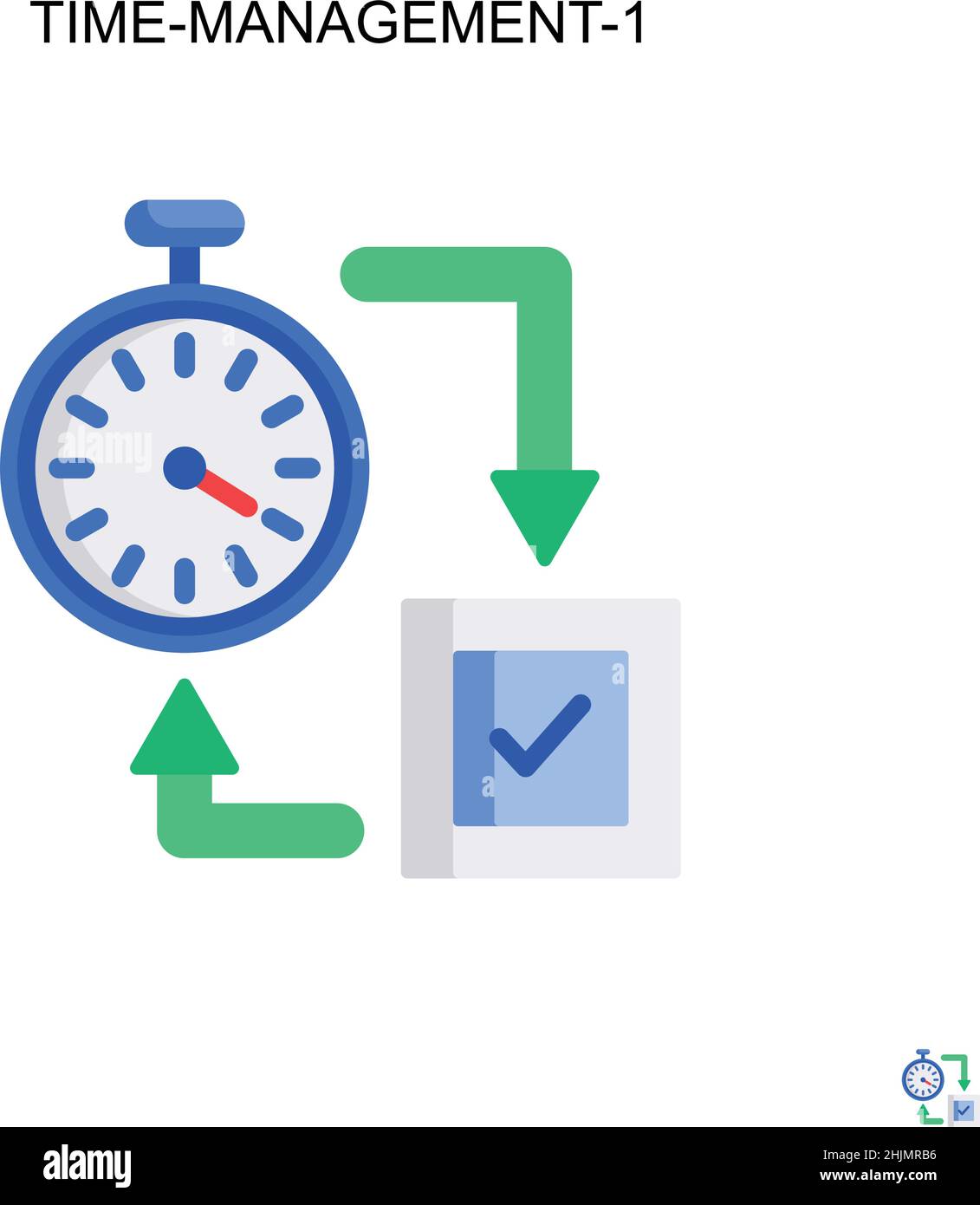 Time-management-1 Simple vector icon. Illustration symbol design ...