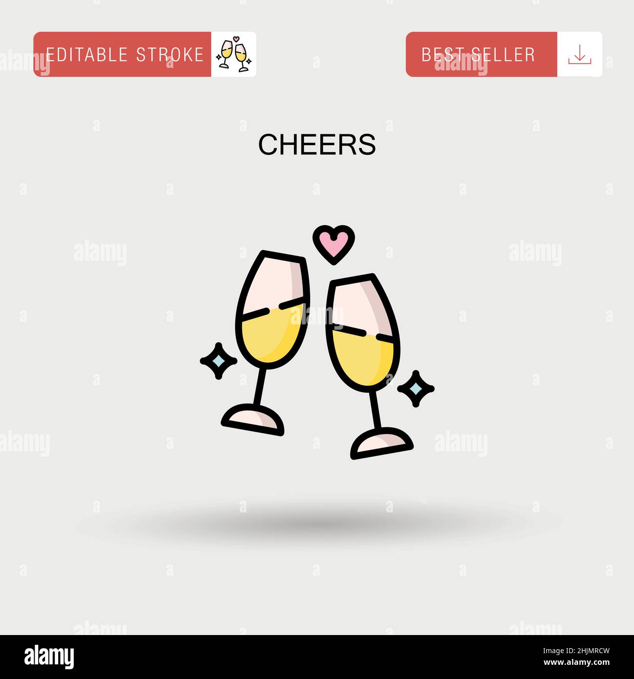 Cheers Simple vector icon Stock Vector Image & Art - Alamy