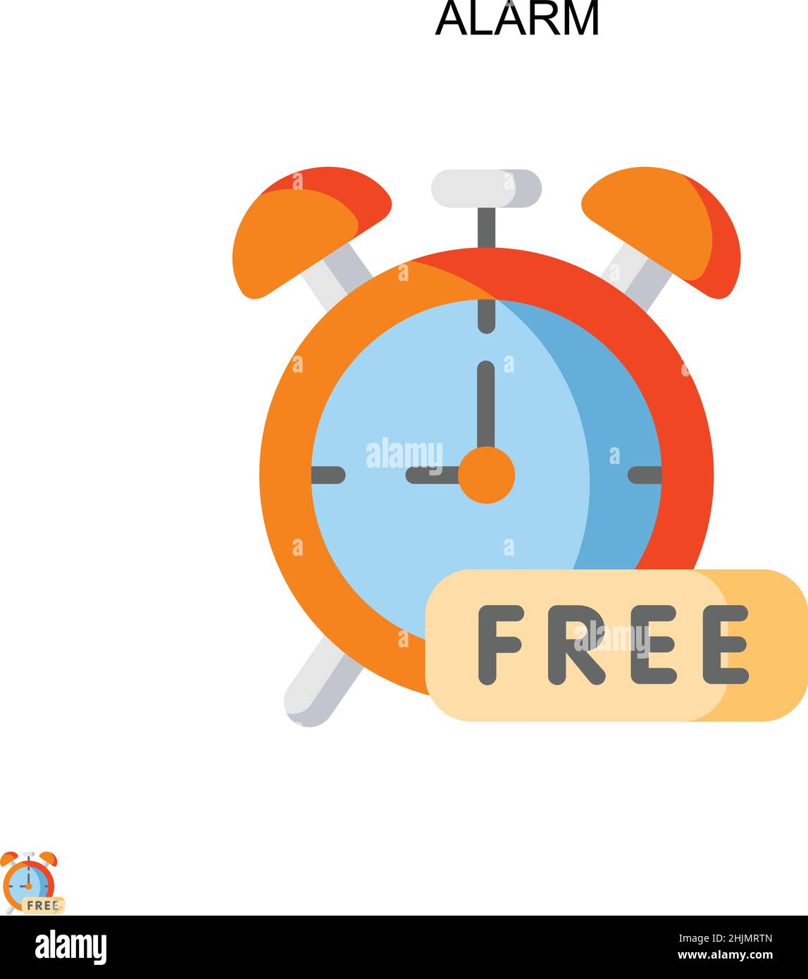 Alarm Simple vector icon. Illustration symbol design template for web ...