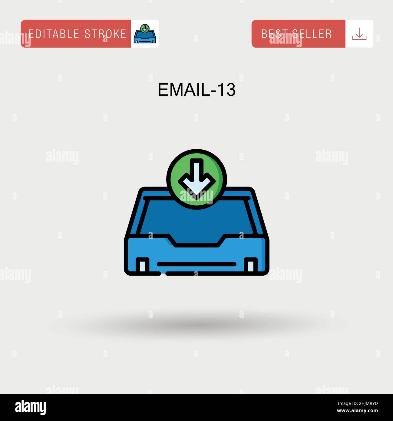 Email icon number Stock Vector Images - Alamy
