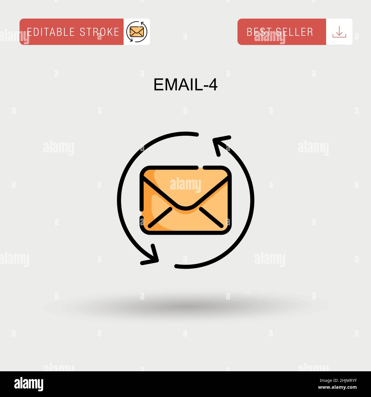 Email-4 Simple vector icon Stock Vector Image & Art - Alamy