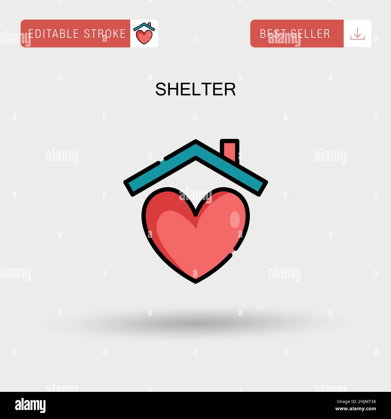 Shelter Simple vector icon Stock Vector Image & Art - Alamy
