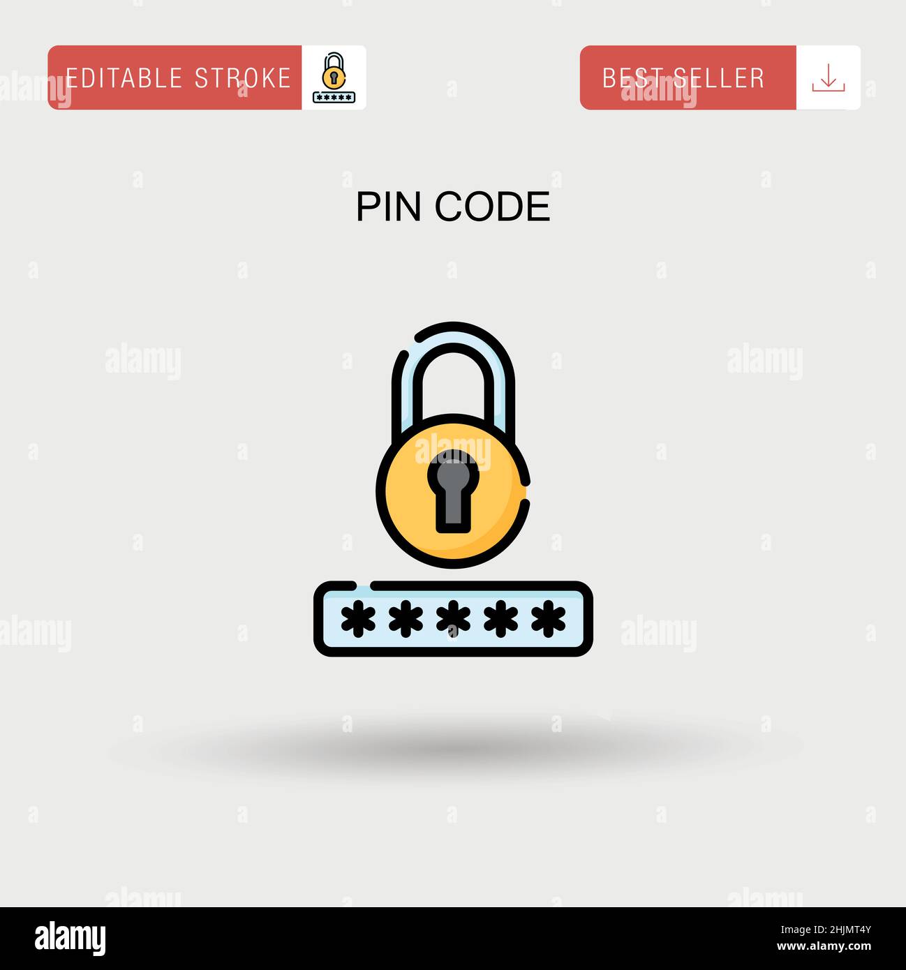 Computer screen pin code Stock Vector Images - Alamy