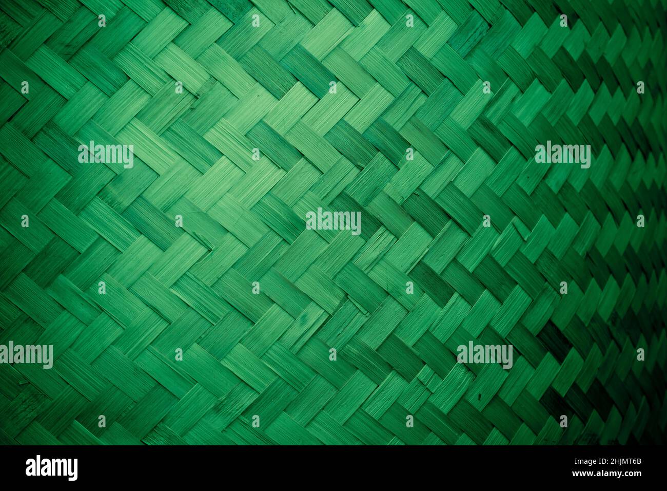 Green color Bamboo grass woven flat mat from natural bamboo background ...