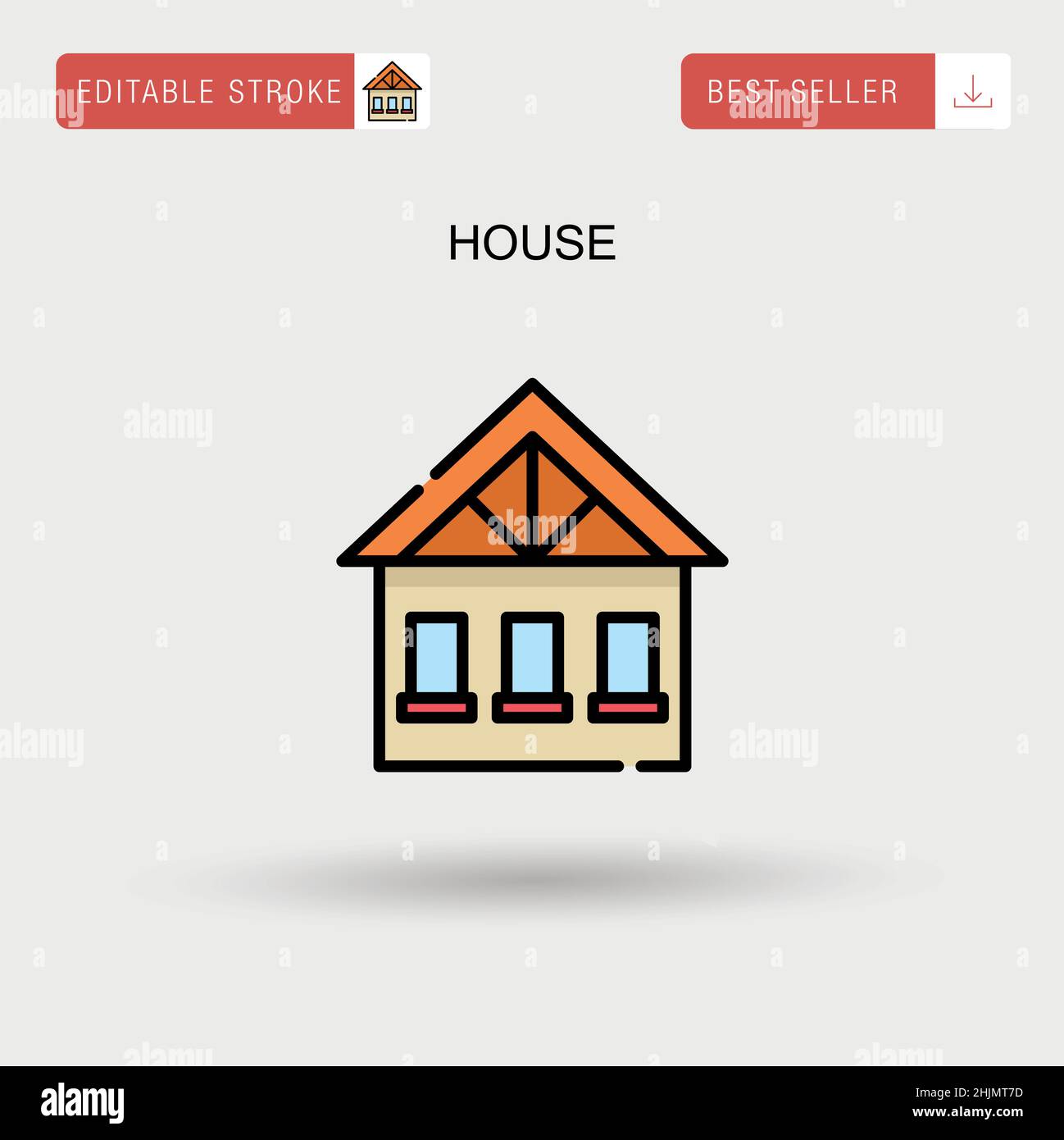 House Simple vector icon Stock Vector Image & Art - Alamy
