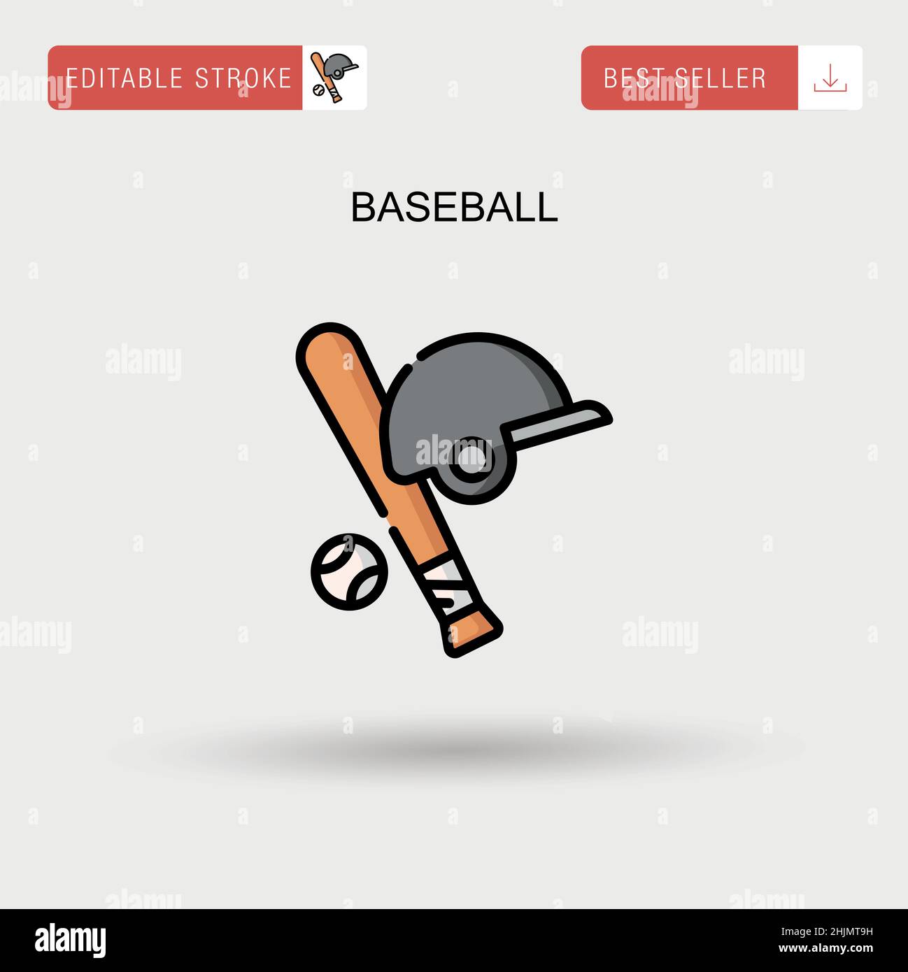 Baseball Simple vector icon Stock Vector Image & Art - Alamy