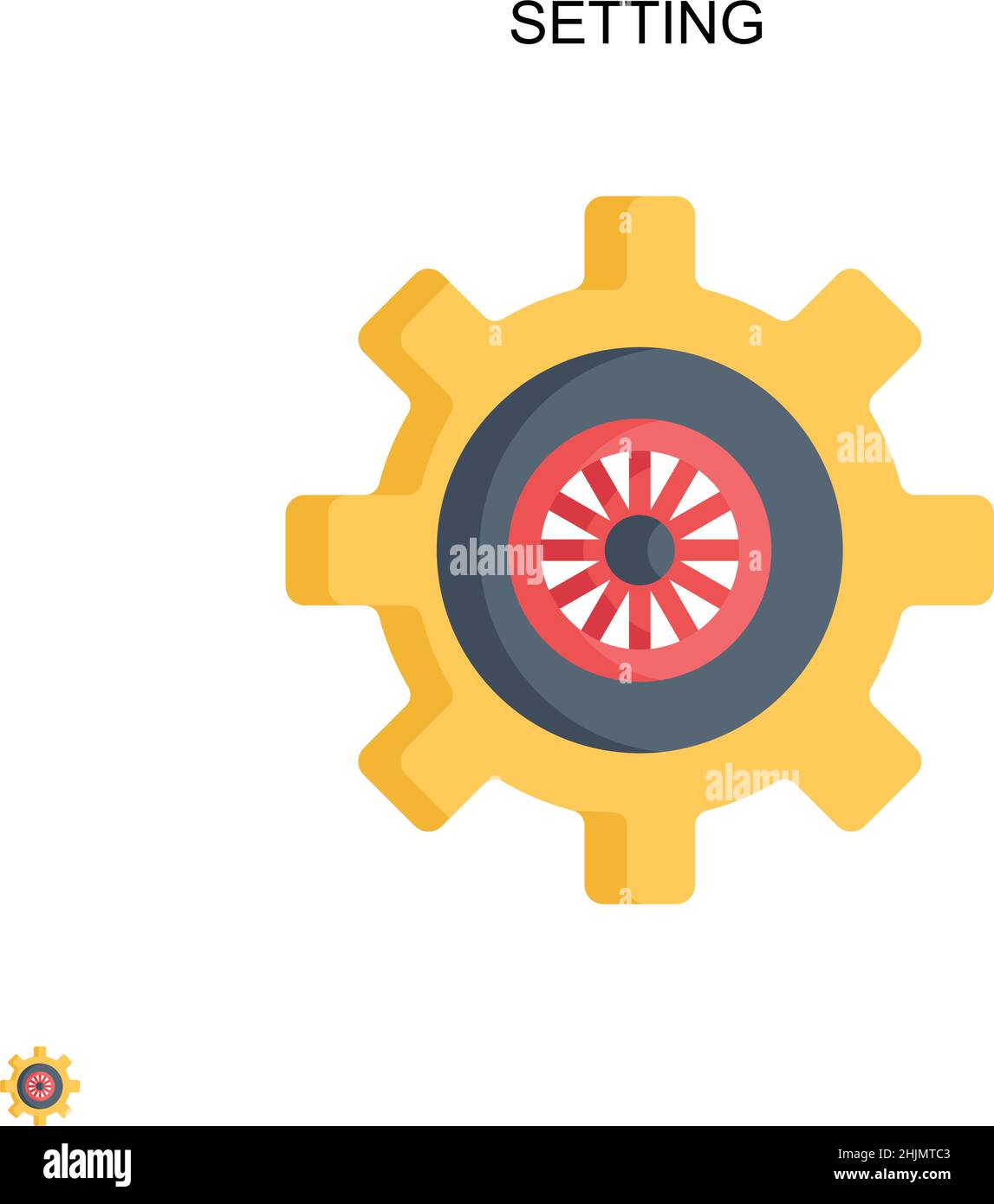 Setting Simple vector icon. Illustration symbol design template for web ...