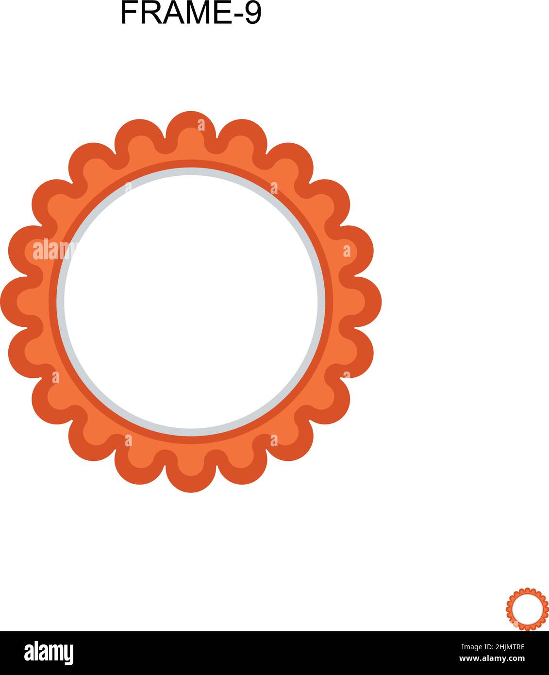 Frame-9 Simple vector icon. Illustration symbol design template for web ...